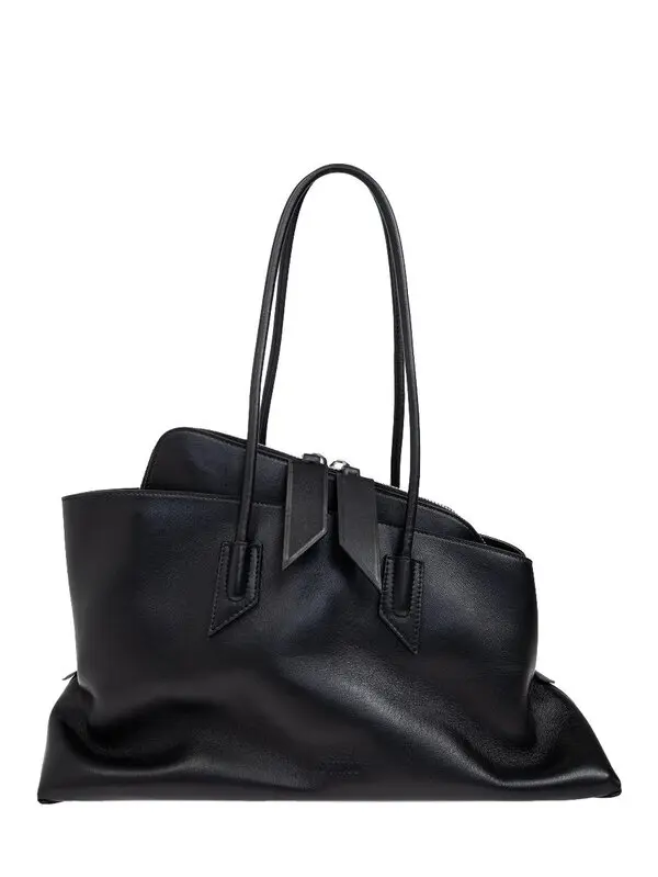 Attico La Passeggiata Top Medium Shoulder Bag - Black