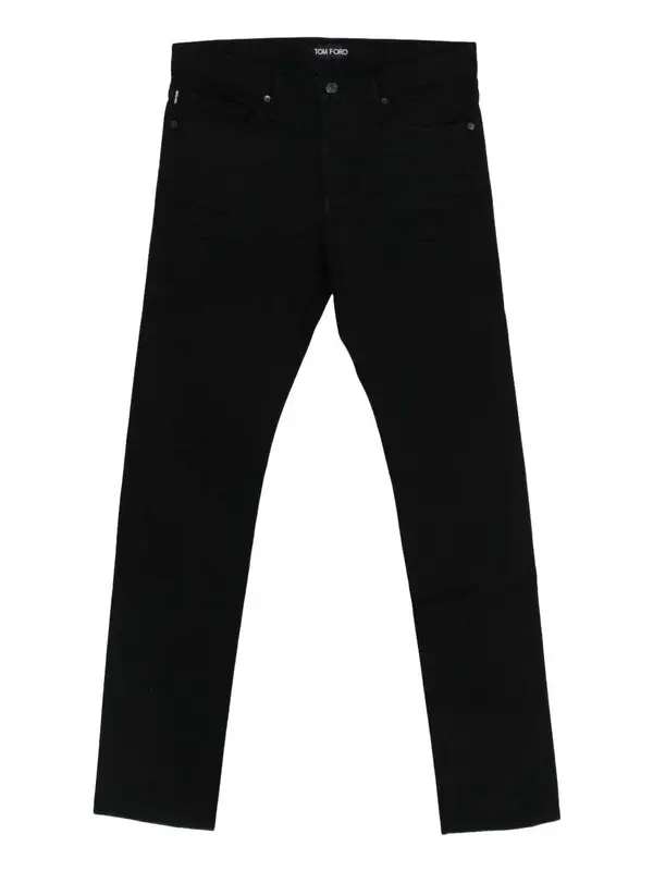 TOM FORD Jeans With Logo Patch - Black