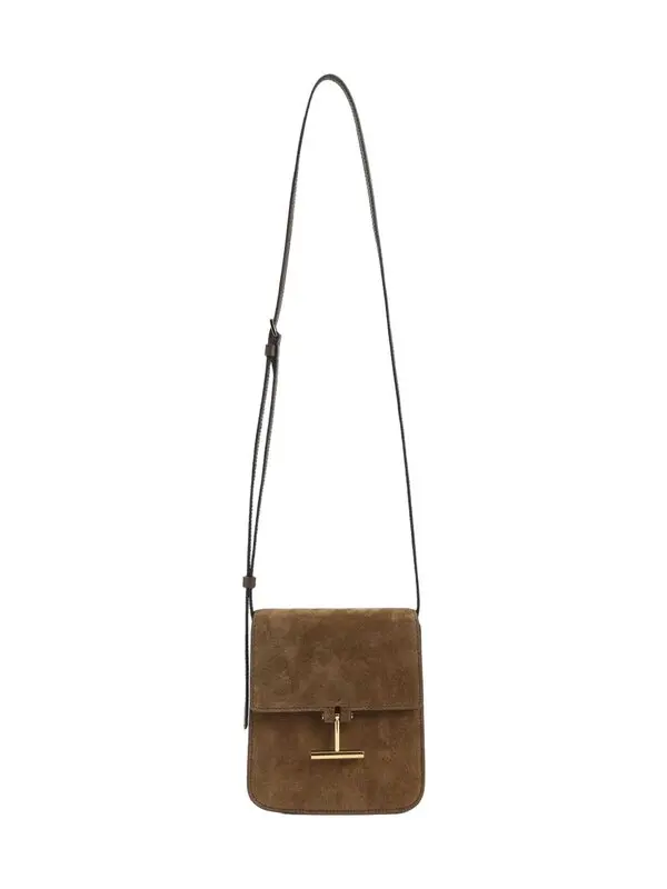 TOM FORD T-strap Shoulder Bag - Brown