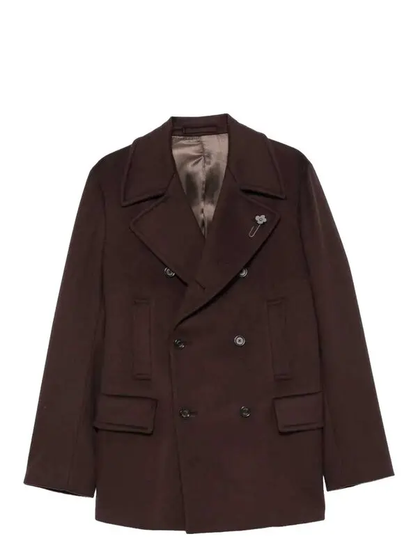 Brunello Cucinelli Kiton Double-breasted Coat - Brown