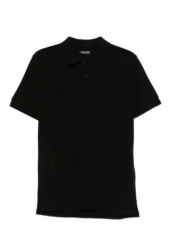 TOM FORD Short-sleeved Polo - Black