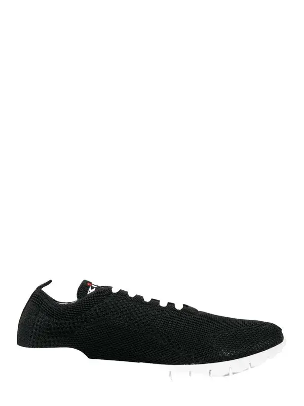 Kiton Embroidered Sneakers - Black
