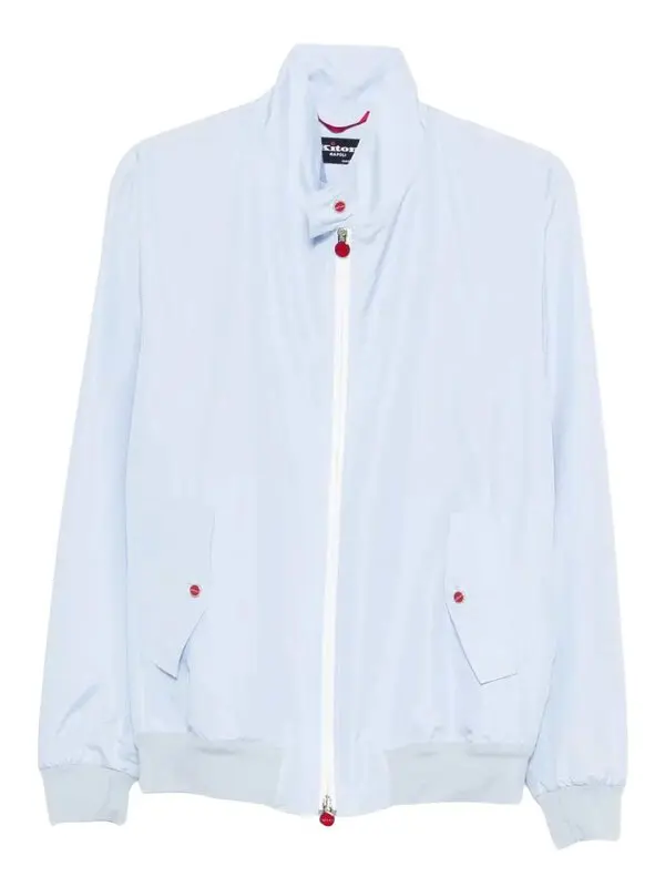 Kiton Light Blue Zip Pocket Jacket - Multi
