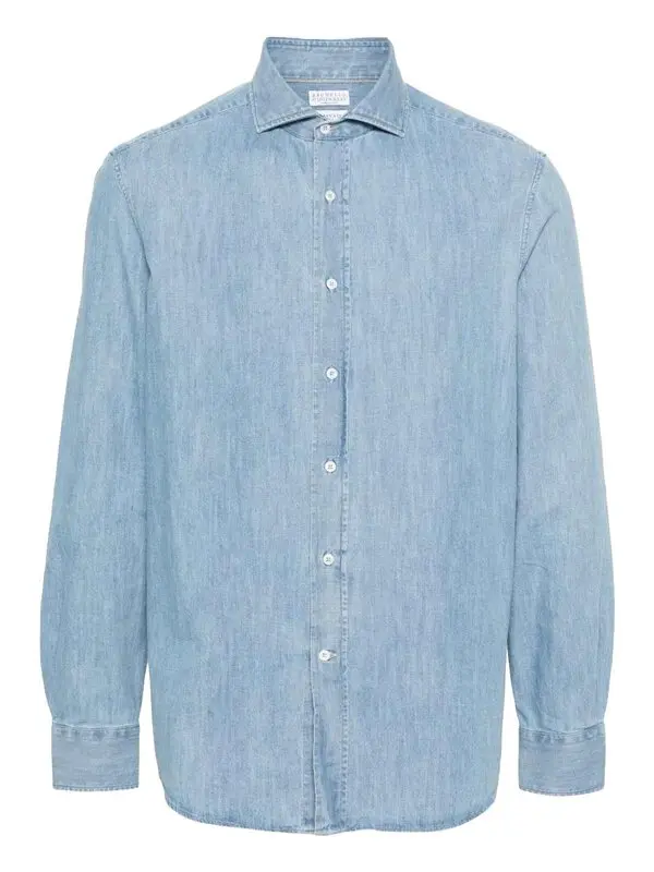 Brunello Cucinelli Denim Shirt - Blue