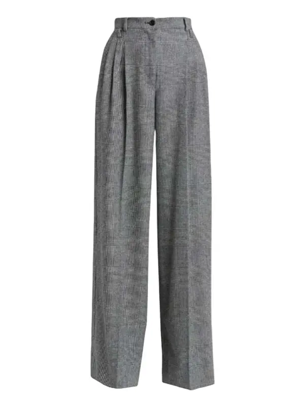 MAISON MARGIELA Wide-leg Pleated Trousers - Multi