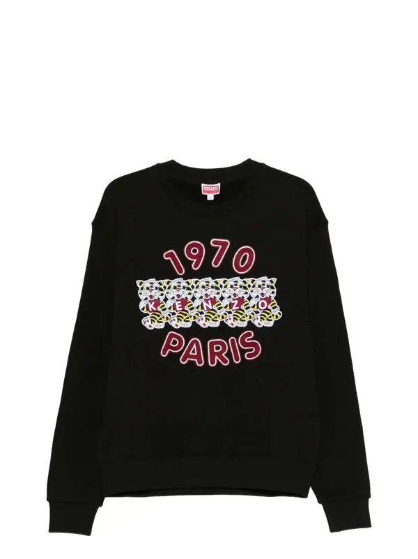 Kenzo Embroidered Crewneck Sweatshirt - Black