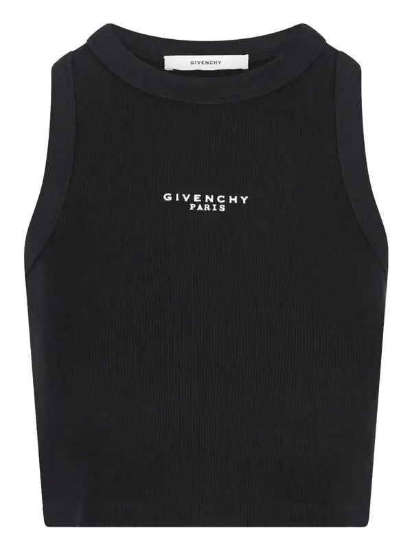 LEMAIRE Ribbed Tank Top - Black