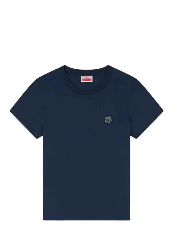 Kenzo Boke Flower" Embroidered Cotton T-shirt - Blue
