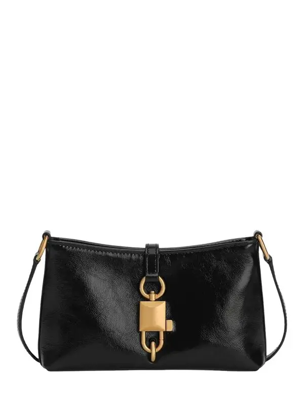 Dolce & Gabbana Calfskin Shoulder Bag With Metal Hardware - Black