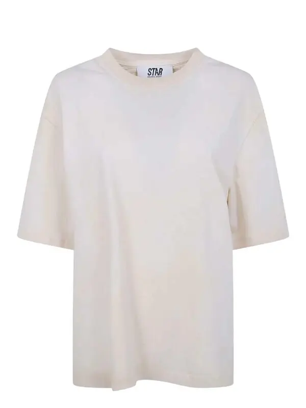 COURREGES Graphic Print Cotton T-shirt - White