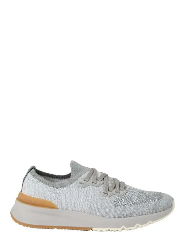 Brunello Cucinelli Knit Sneakers - Grey
