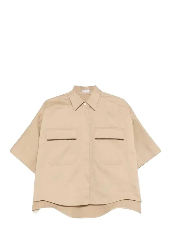 Brunello Cucinelli Pocket Shirt - Brown