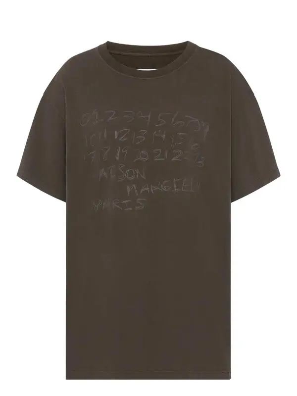 MAISON MARGIELA Graphic Print T-shirt - Brown