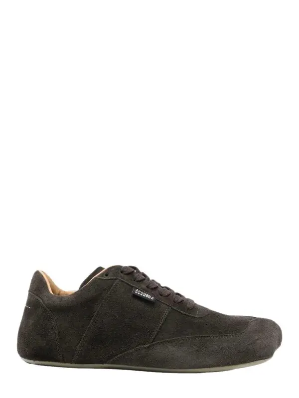 AUTRY Open" Sneakers With Perforated Toe - Brown
