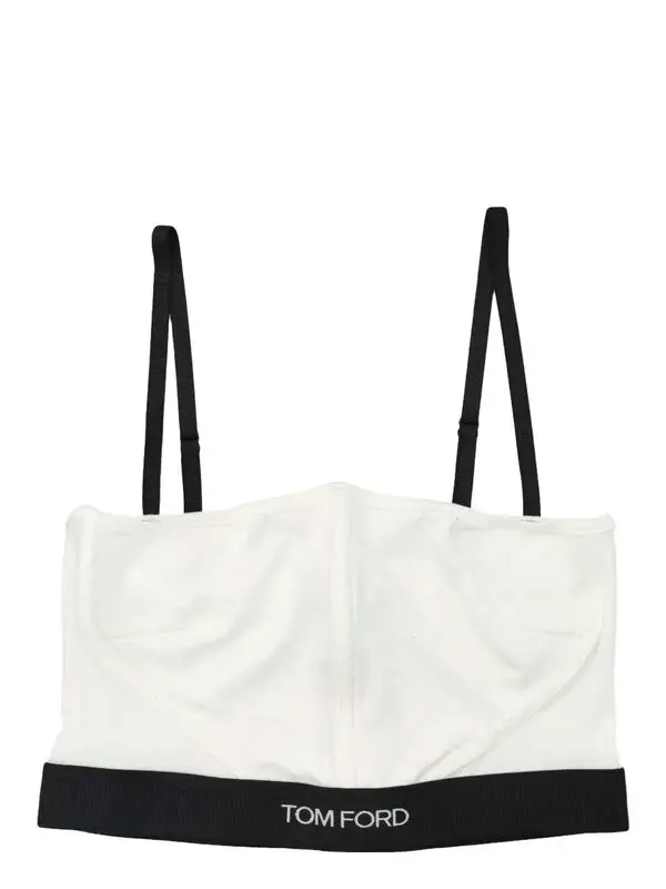 TOM FORD Logo Band Top - White