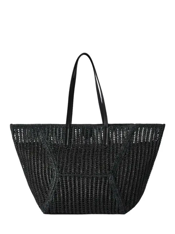 Brunello Cucinelli Woven Tote Bag - Black