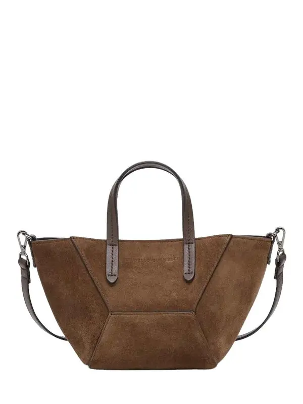 Brunello Cucinelli Duo Shoulder Bag - Brown