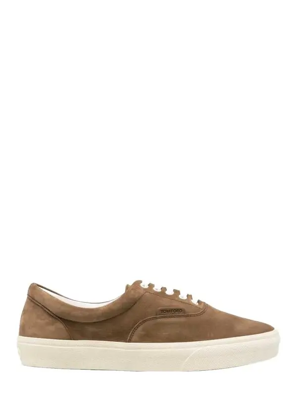 Brunello Cucinelli Logo Lace-up Sneakers - Brown