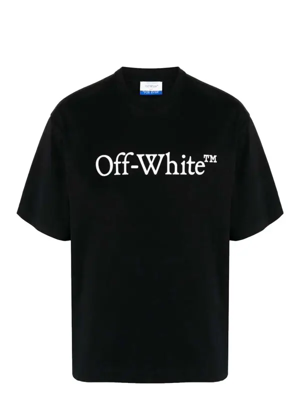 Off-White Big Bookish Skate Cotton T-shirt - Black