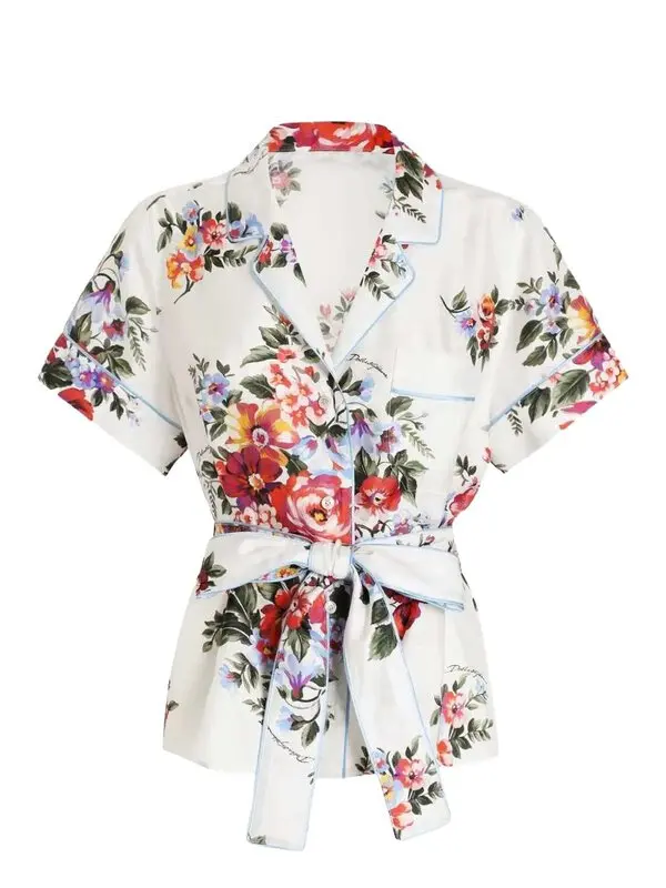 Dolce & Gabbana Floral Shirt - White