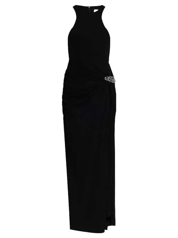 Casablanca Sleeveless Long Dress - Black