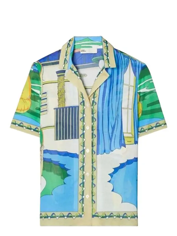 Casablanca Printed Shirt - Blue