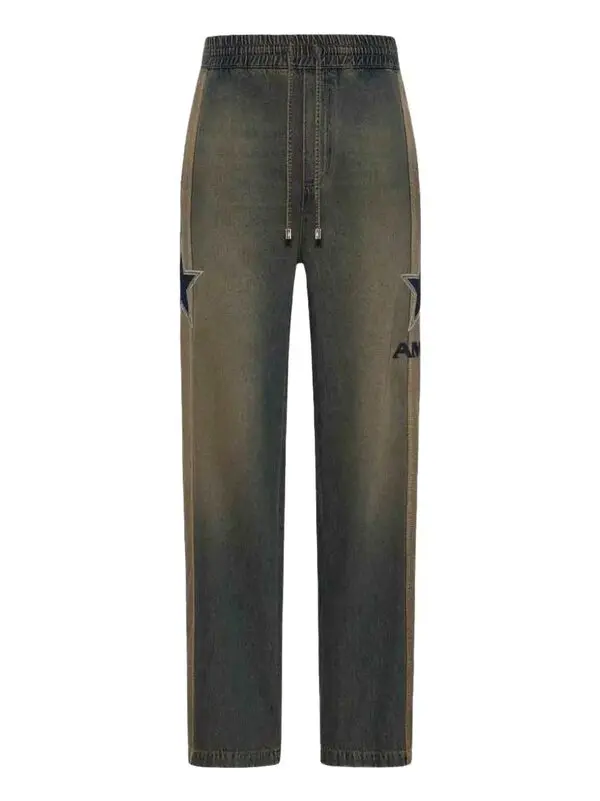 Amiri Jeans With Applique - Blue