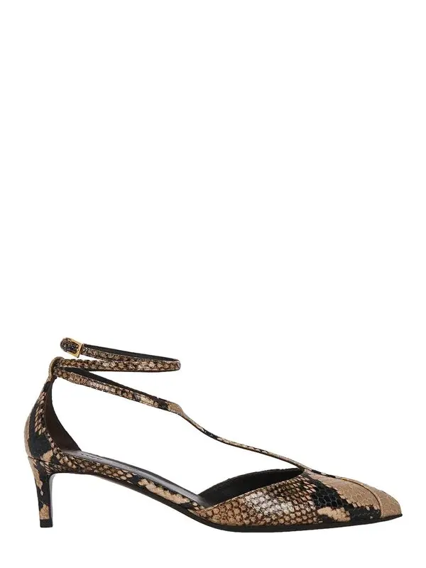 Khaite Mia 45mm Pumps With Buckle Closure - Brown