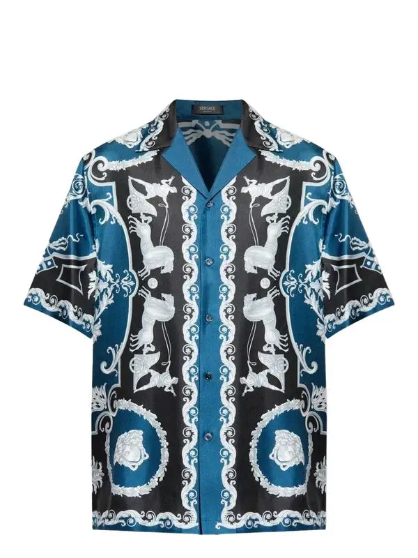 LARDINI Button-down Shirt - Blue