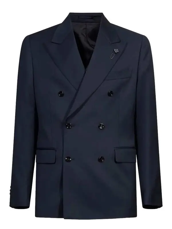 LARDINI Double-breasted Suit - Blue