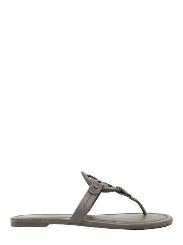 Tory Burch Miller Flat Sandals - Grey