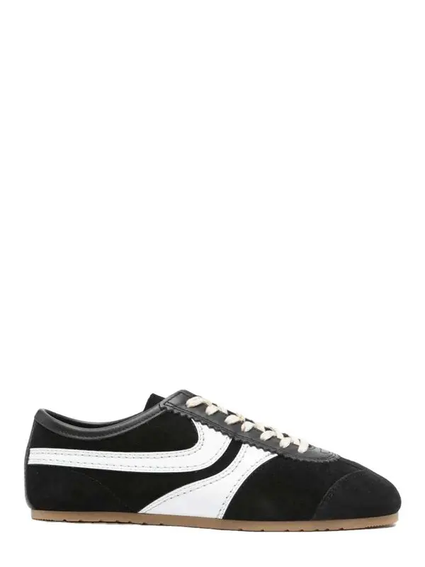 Dries Van Noten Suede Lace-up Sneakers - Black