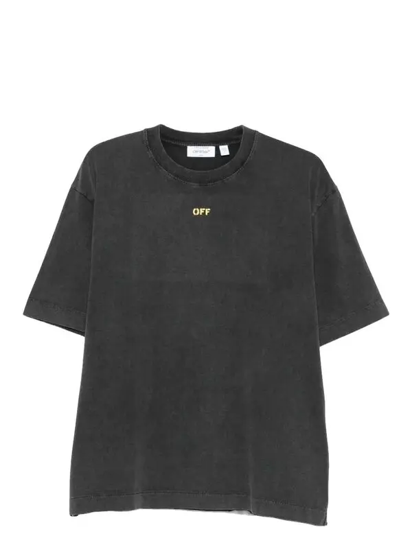 Off-White Fallen Angel Skate Cotton T-shirt - Black