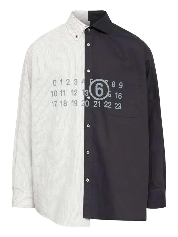 MAISON MARGIELA Two-tone Long-sleeved Shirt - Multi