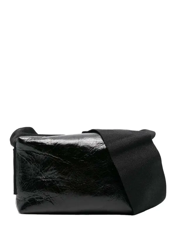 UMA WANG Leather Shoulder Bag - Black