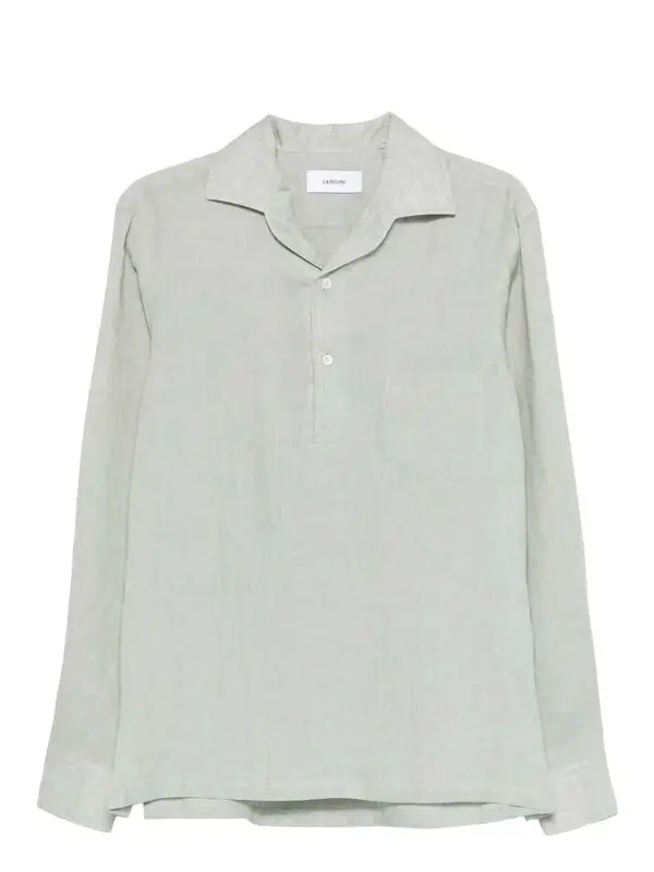 LARDINI Shirt With Pocket - Green