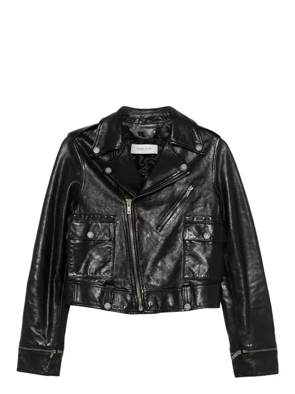 GOLDEN GOOSE Nevada Biker Jacket - Black