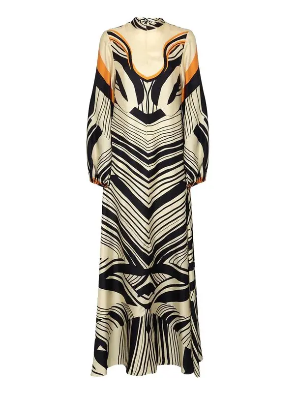 Raquel Diniz Printed Twill Kaftan - Multi