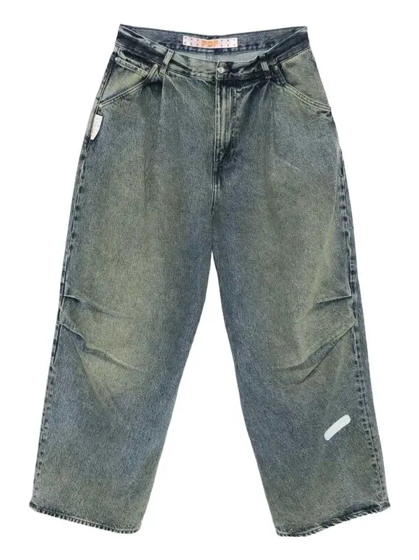 Dries Van Noten Pleated Jeans - Blue