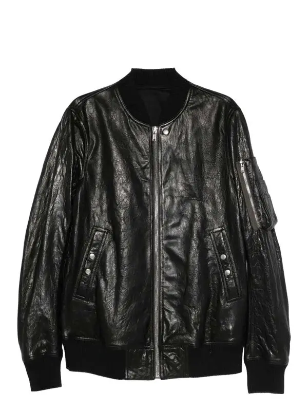 Rick Owens Classic Flight Bomber Jacket - Black