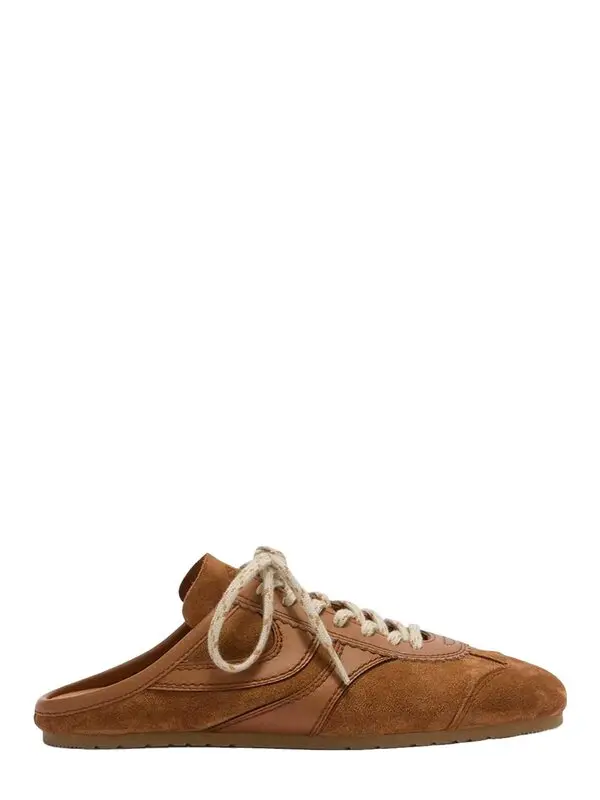 Dries Van Noten Lace-up Mules - Brown