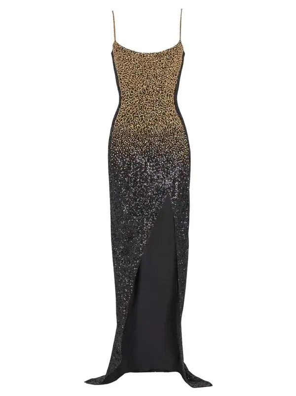 Balmain Embellished Long Dress - Multi