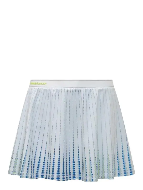 Casablanca Printed Pleated Mini Skirt - Multi