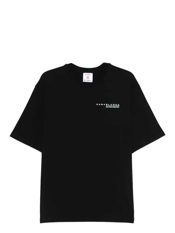 Casablanca Glitch Orchid Oversized T-shirt - Black