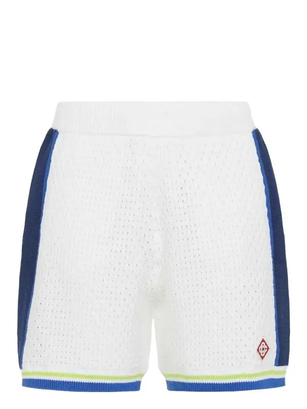 Casablanca Striped Cotton Knit Shorts - Multi