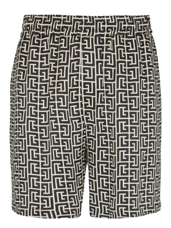 Balmain Monogram Shorts - Multi