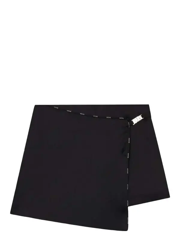 Gcds Logo Mini Skirt - Black