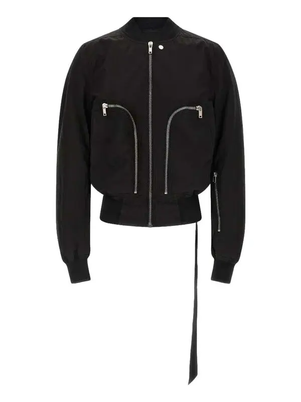 Rick Owens Bauhaus Flight Bomber Jacket - Black