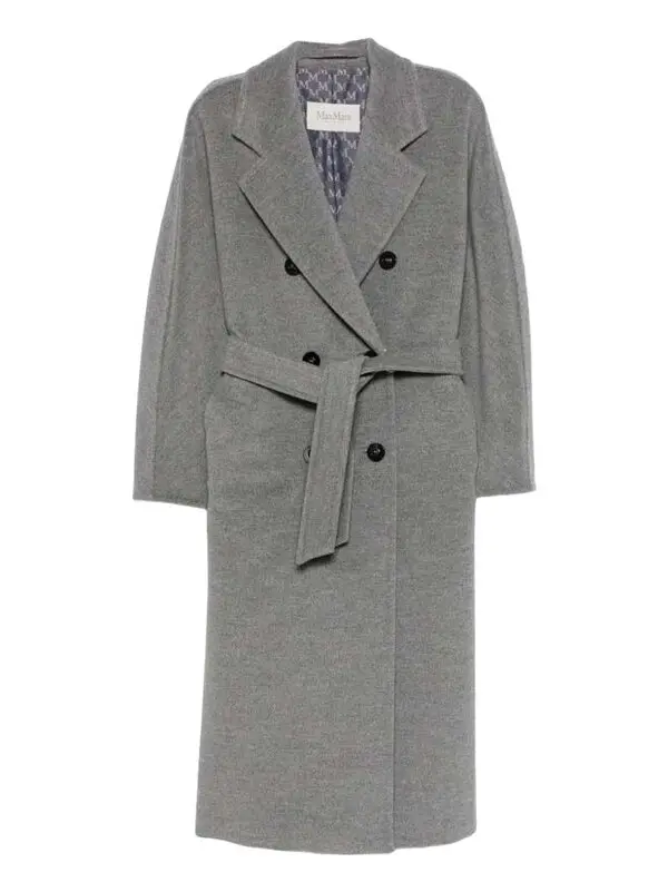 Max Mara Double-breasted Belted Coat - Grey