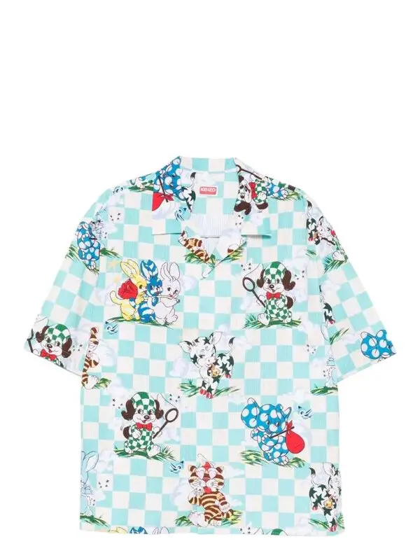 Kenzo Checked Shirt - Blue